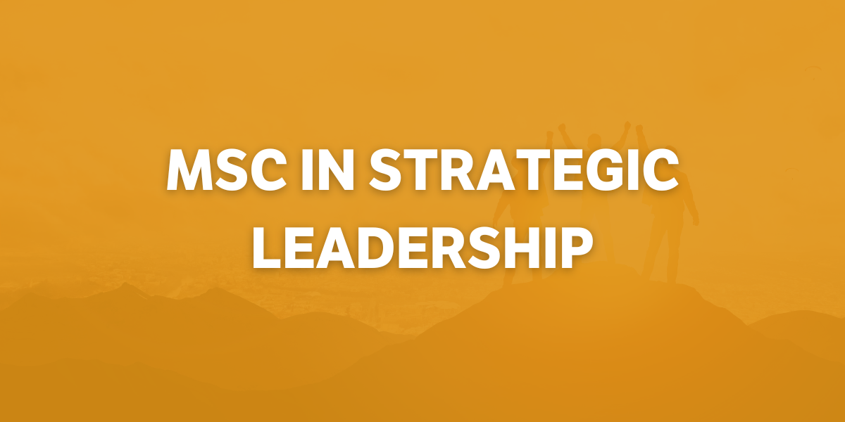 MSc Strategic Leadership | Payroll & Pensions Professionals