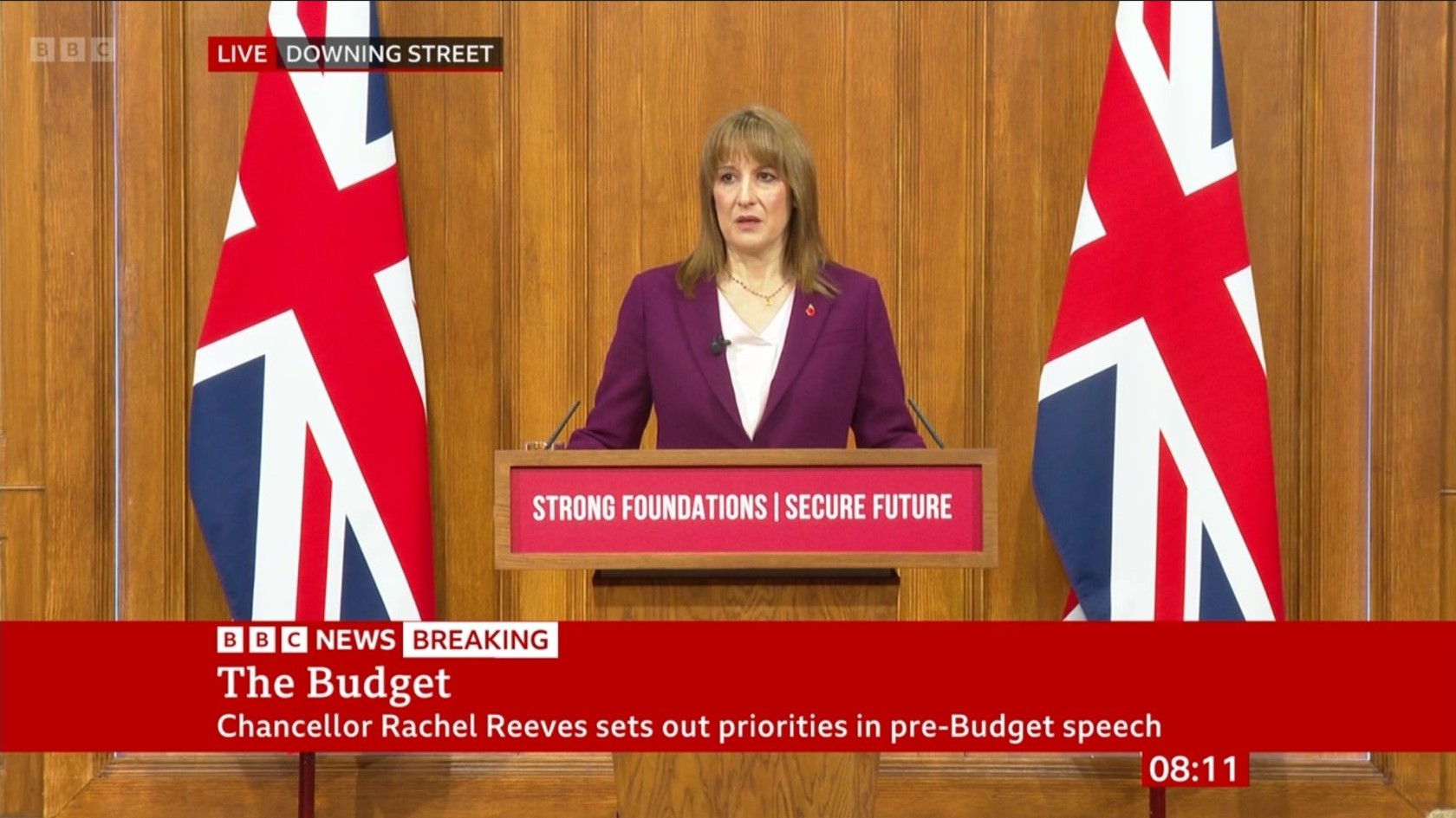 Rachel Reeves delivers speech ahead of Budget